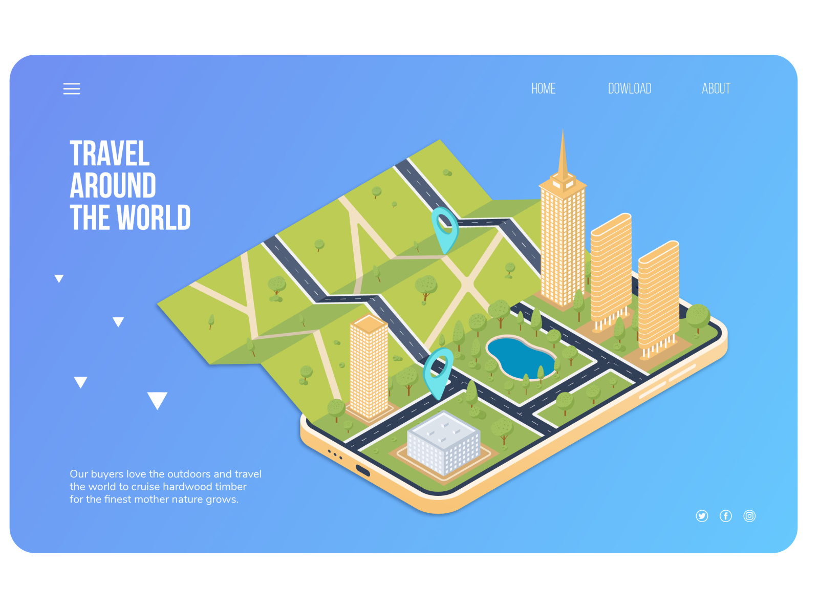Isometric map by ilay lightman on Dribbble