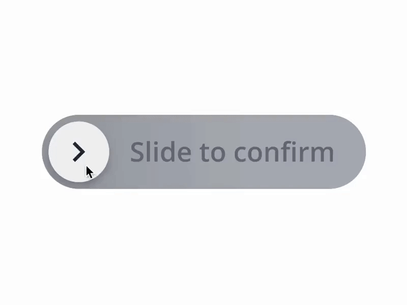 Slide to confirm by Telmo Julião on Dribbble