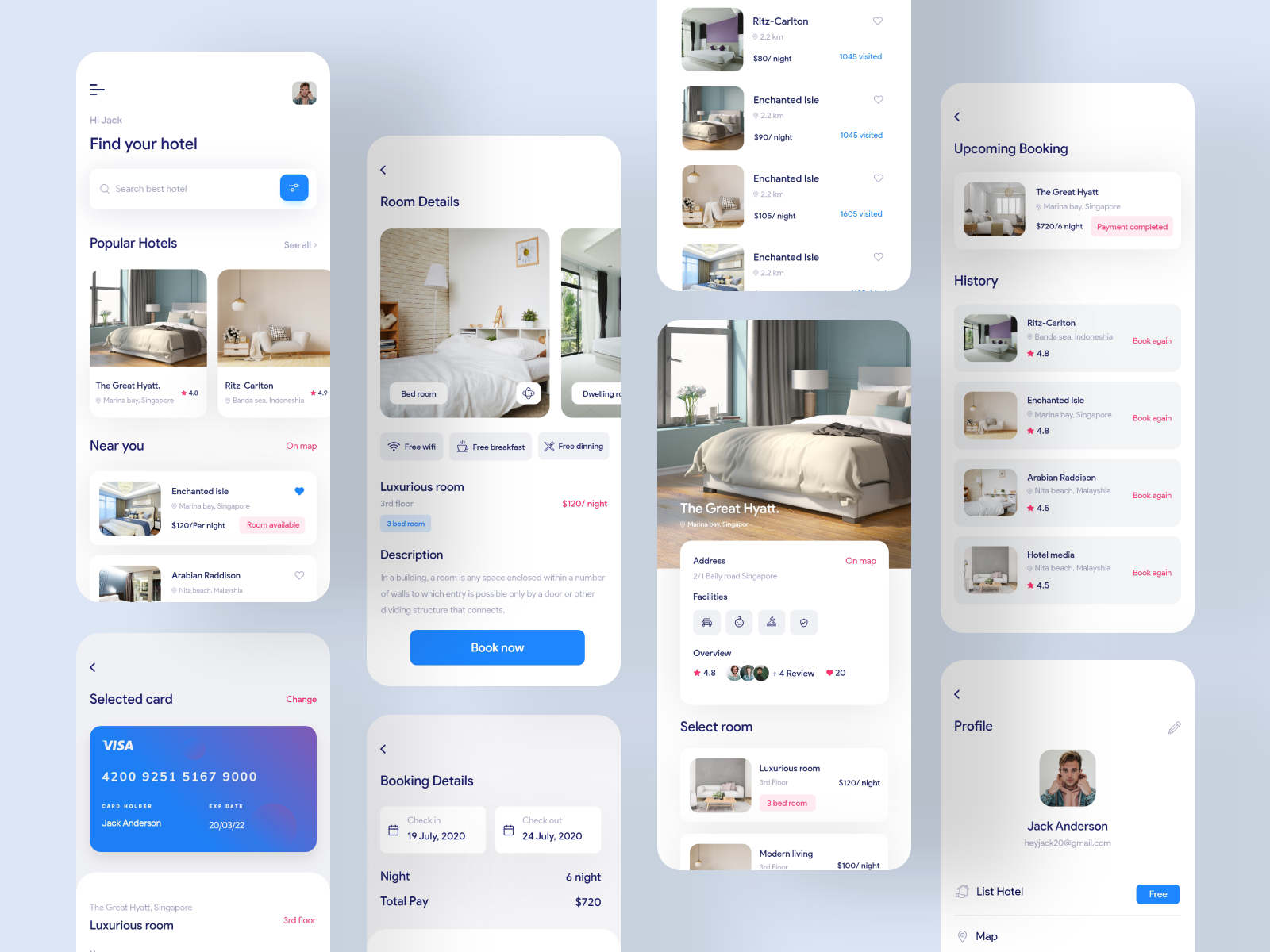 Hotel Booking Mobile Application Design by Dotpixel Agency on Dribbble