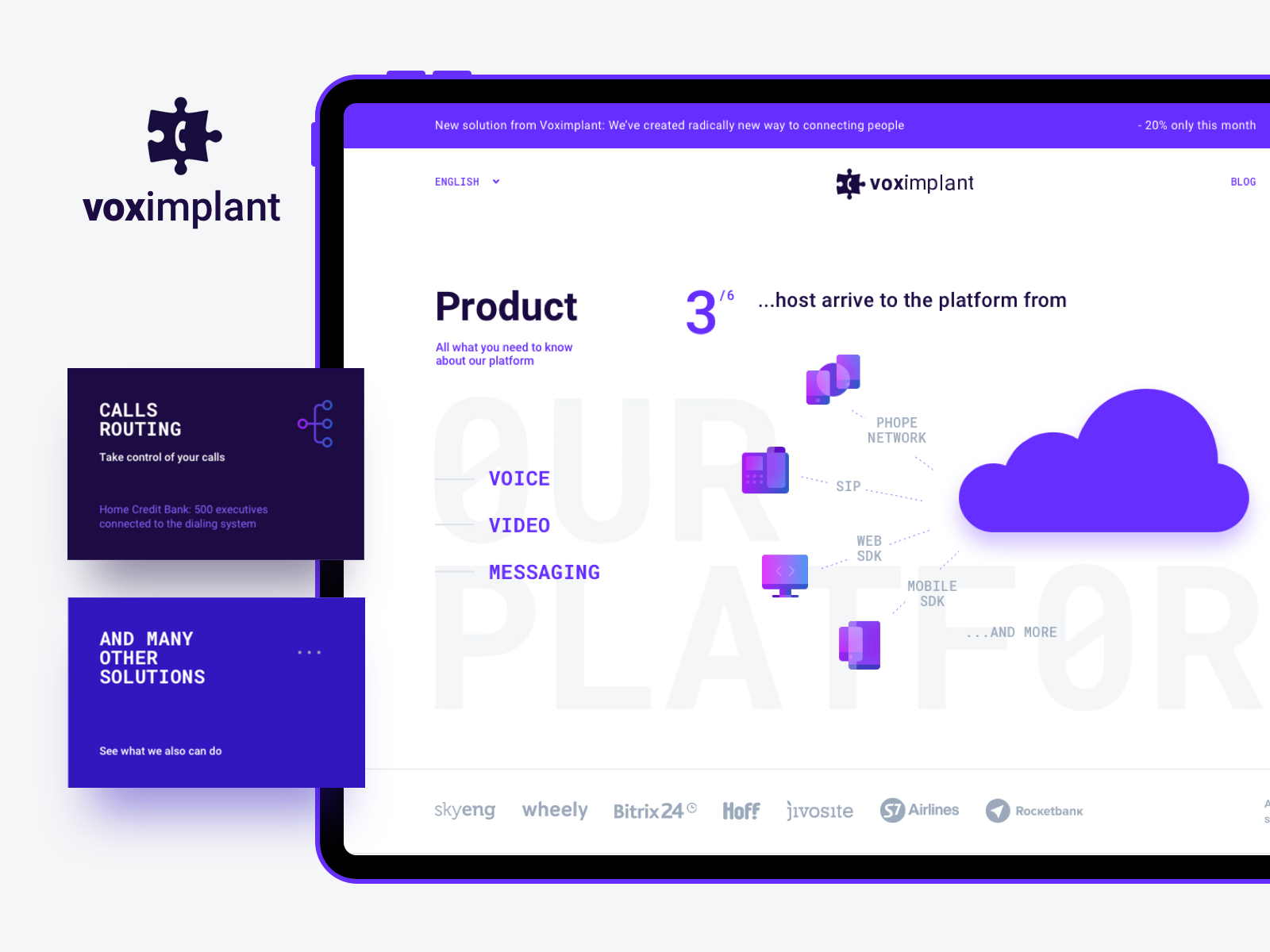 Voximplant by Alexey Ashikhmin on Dribbble