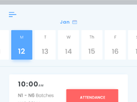 Attendance and Schedule Planner App | All Screens by Kunal Satpal on ...