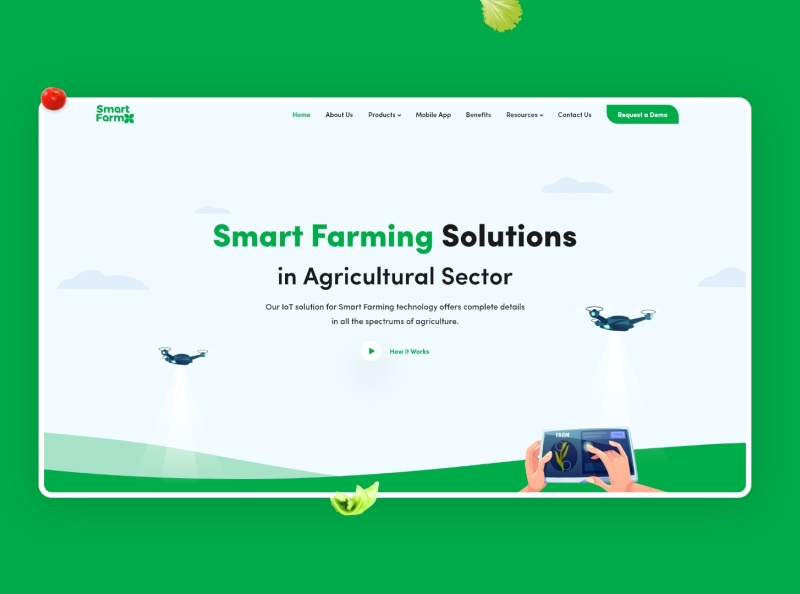 Smartfarm Web UI by yugandhar on Dribbble