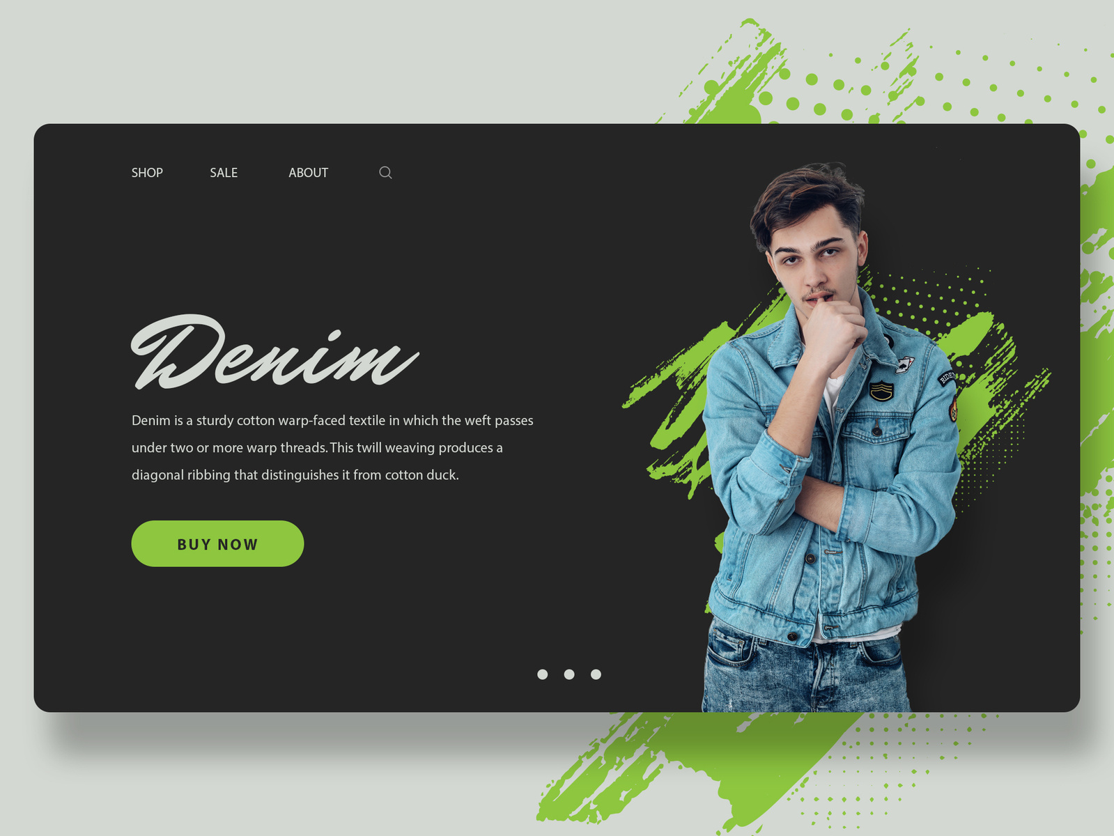 Web Design UI for a clothing store by Toheed Hussain on Dribbble