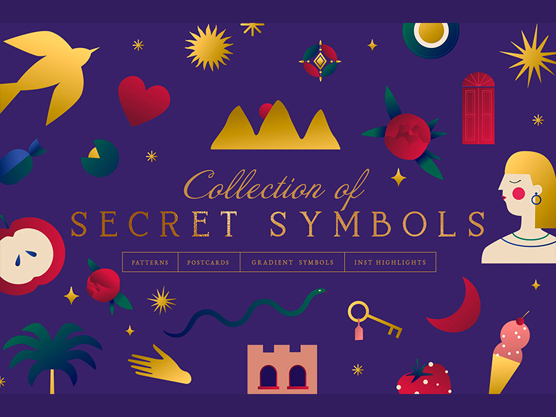 Gradient Vector Kit of Symbols Gradient Vector Kit of Symbols by Nastia ...