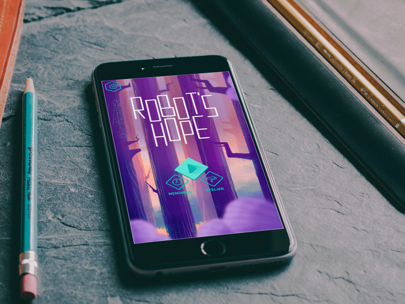 Robot's Hope Game Main Menu by Mariana D´Ornellas on Dribbble