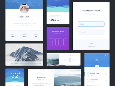 Epoch UI Kit by Voicu Apostol on Dribbble