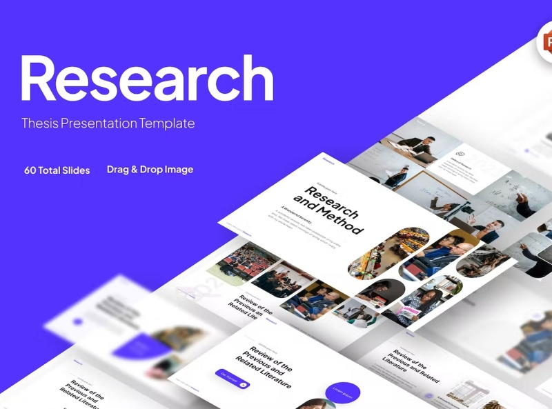 Research Thesis Professional PowerPoint Template by RRgraph on Dribbble