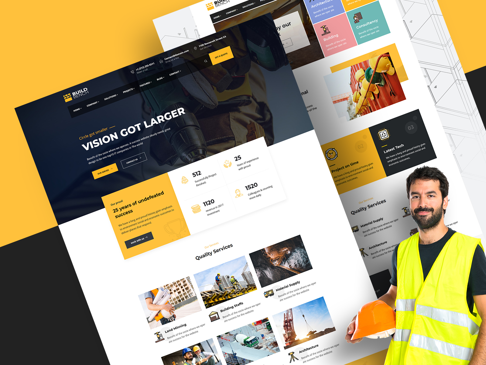Buildbench - Construction Building WordPress Theme by Themewinter on ...