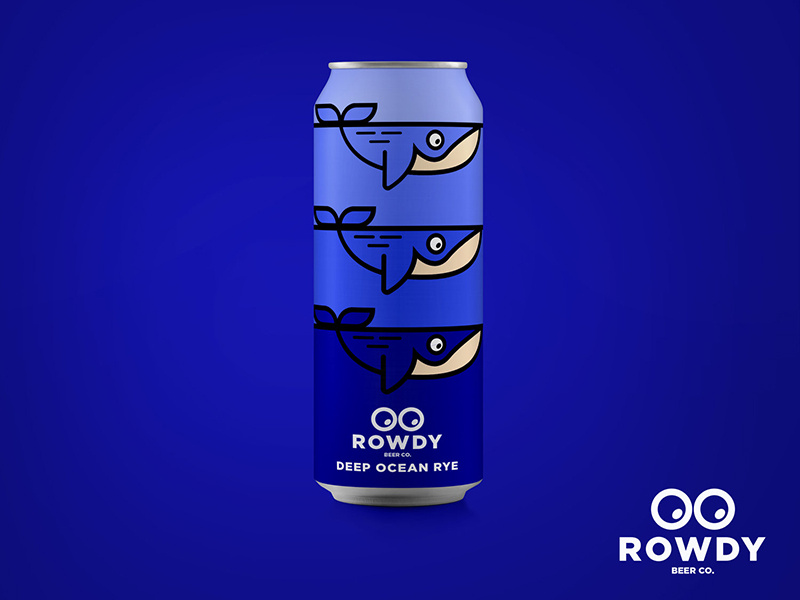Rowdy Beer - Deep Ocean Rye by Shaunak Godkhindi on Dribbble