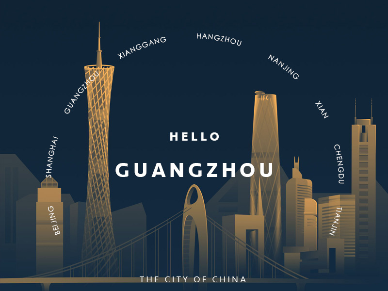 Guangzhou, the city of China by ZEBRA DESIGN on Dribbble