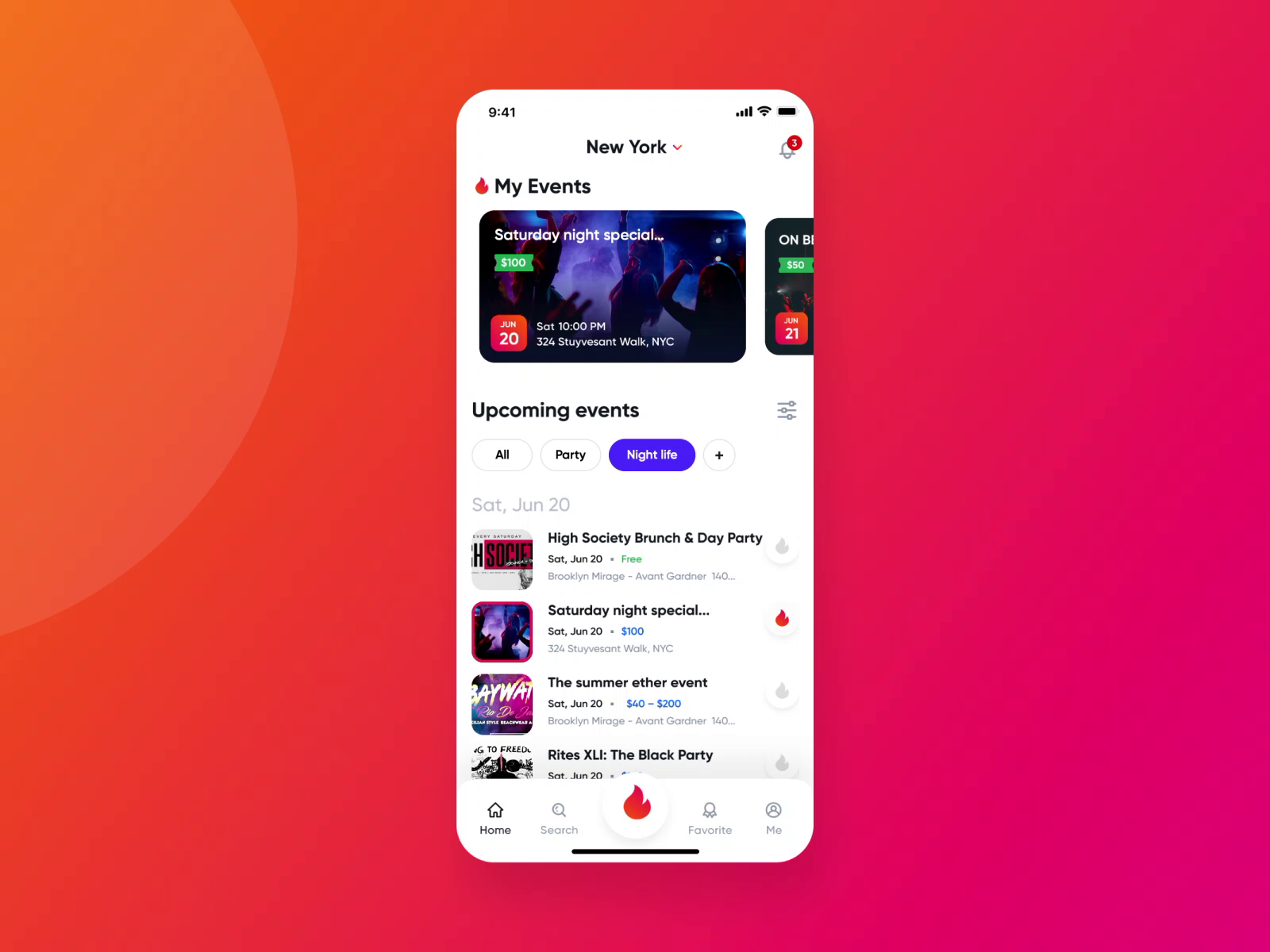 Tempo - mobile app that helps to browse events and buy tickets by COAX ...