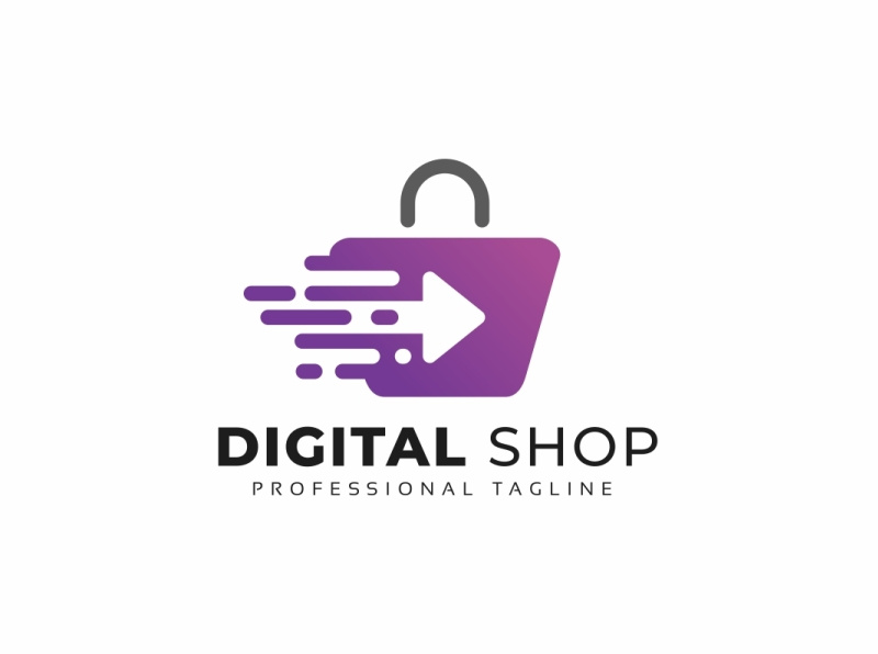 Digital Shop Logo by iRussu on Dribbble