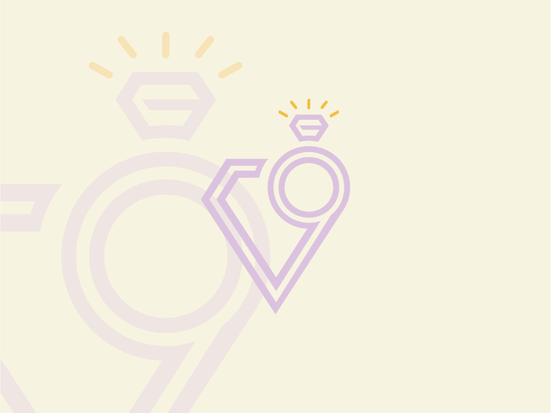 9 Diamonds Logo by elisa alla on Dribbble