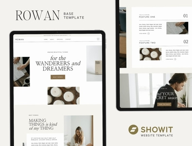 Rowan Base Website Template by Juakai.dika on Dribbble