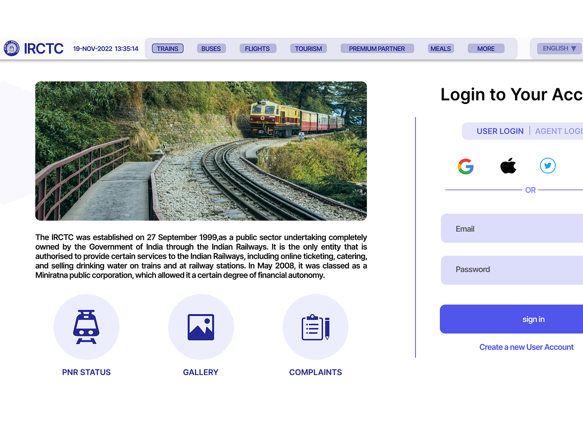 Browse thousands of Irctc images for design inspiration | Dribbble