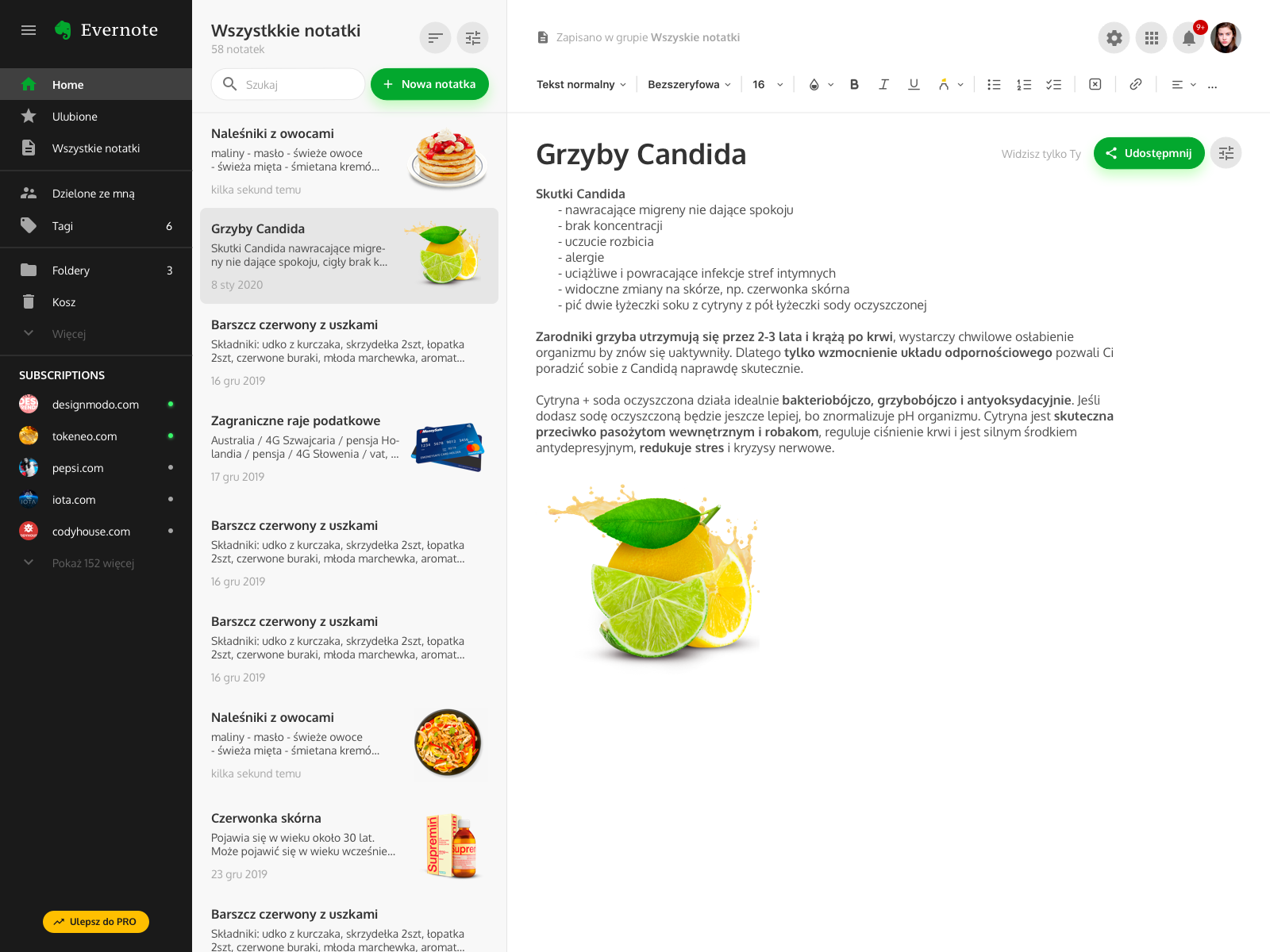 Evernote New Look by pawelgrus on Dribbble
