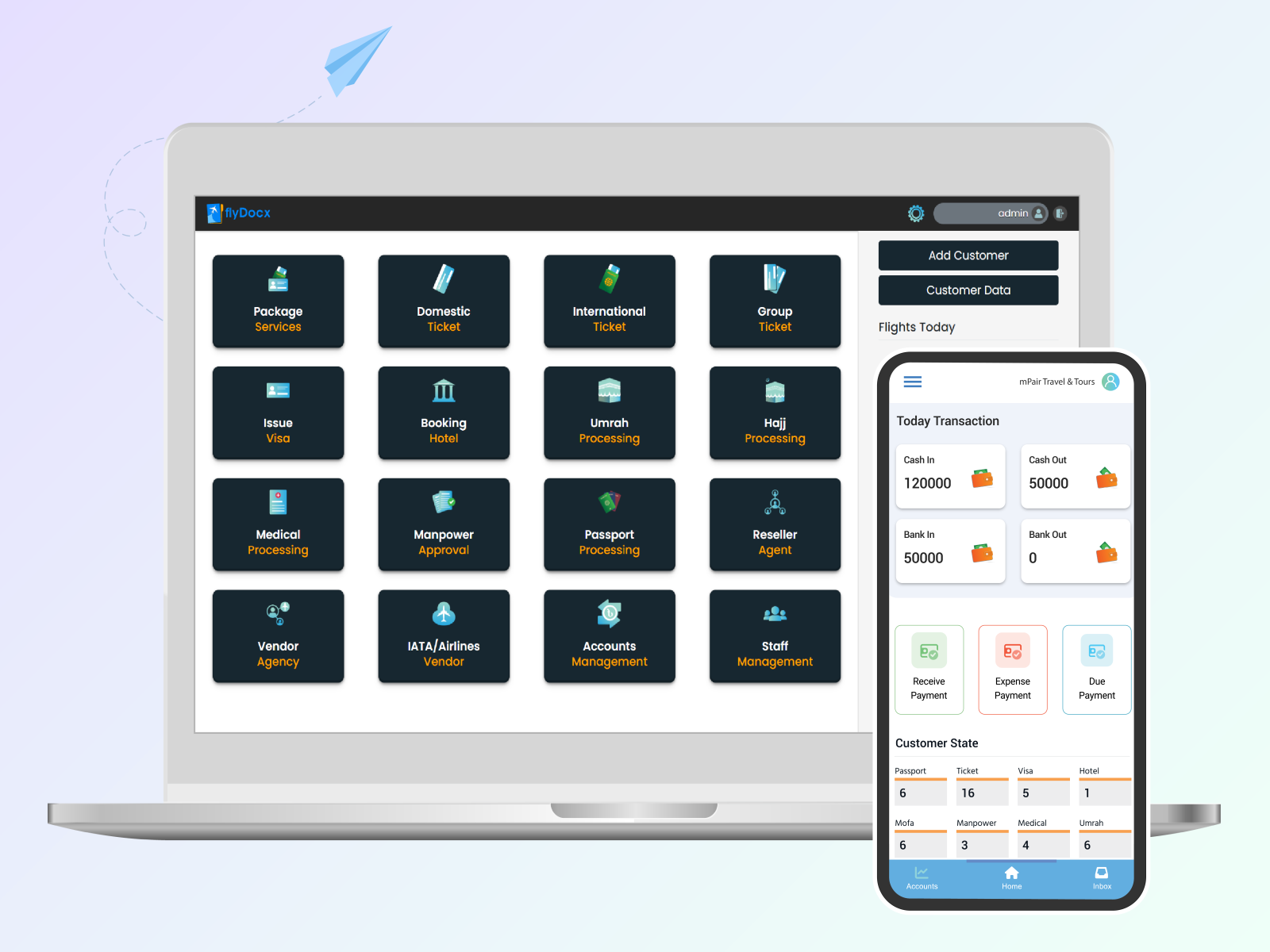 FlyDocx - Travel Agency Management Software by Mainul Hossen on Dribbble
