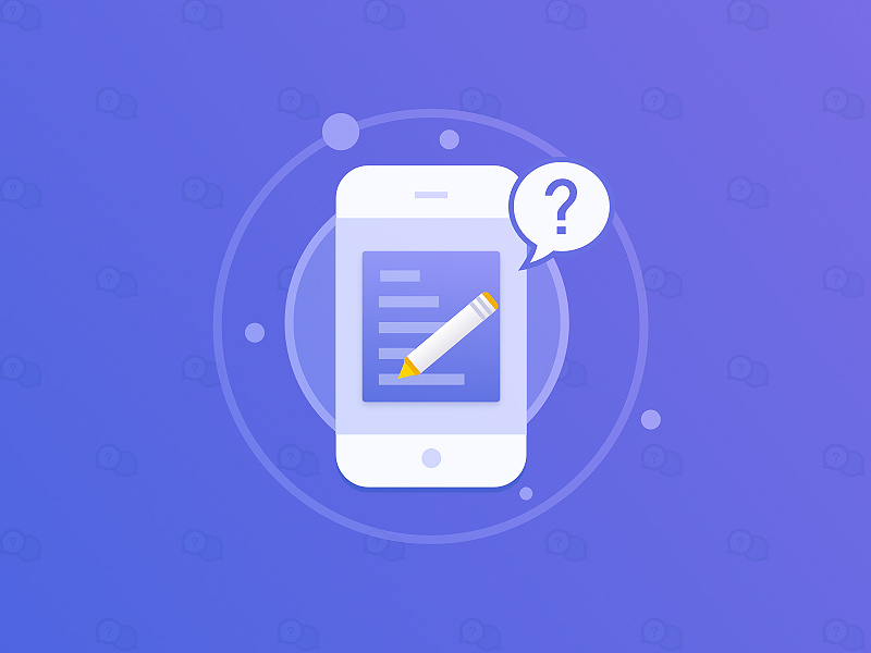 Q&A picture by RuiMin on Dribbble