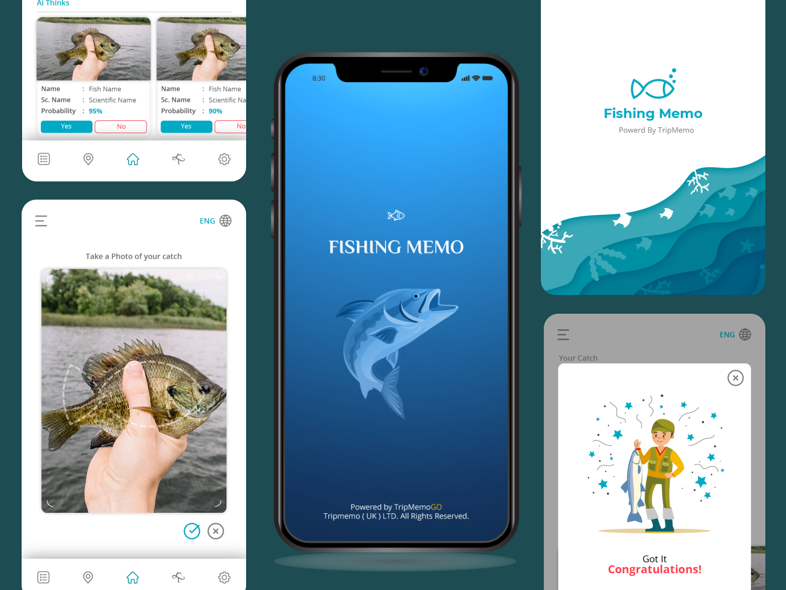 UI/UX DESIGN FOR FISHING MEMO by Sharon K.G on Dribbble