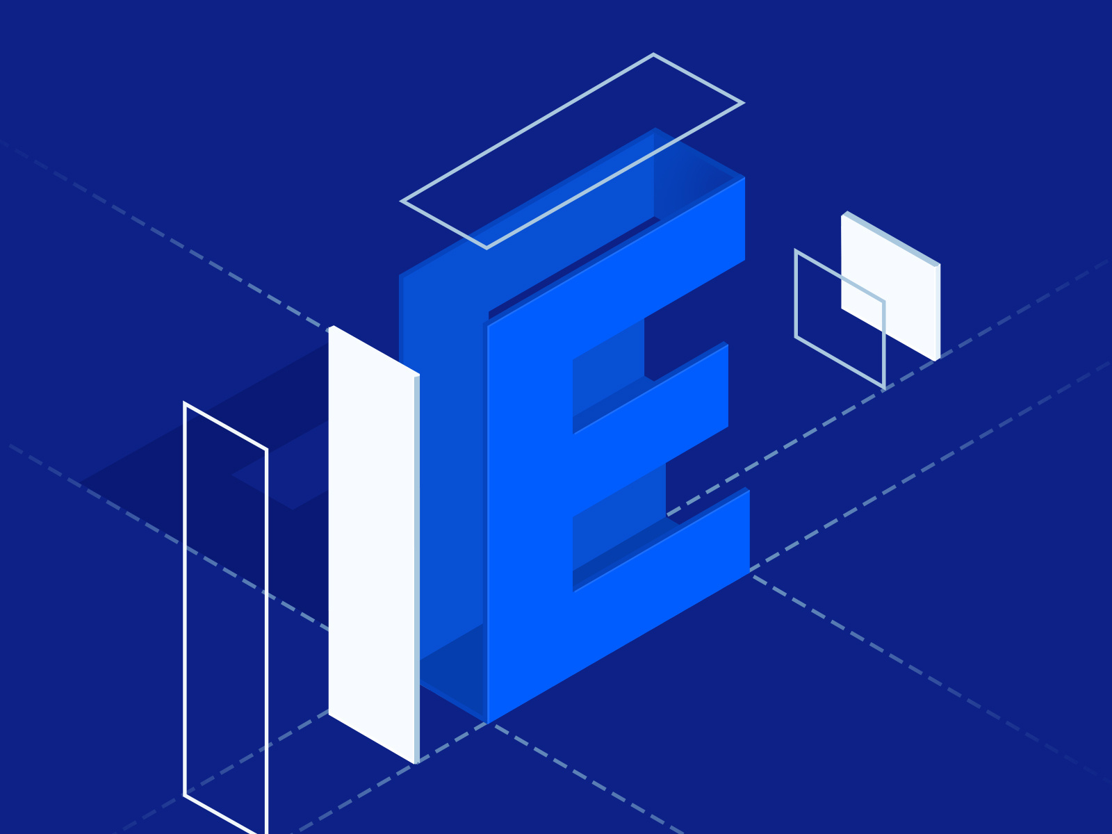 Simple E Illustration =) by Karolina Niedbało on Dribbble