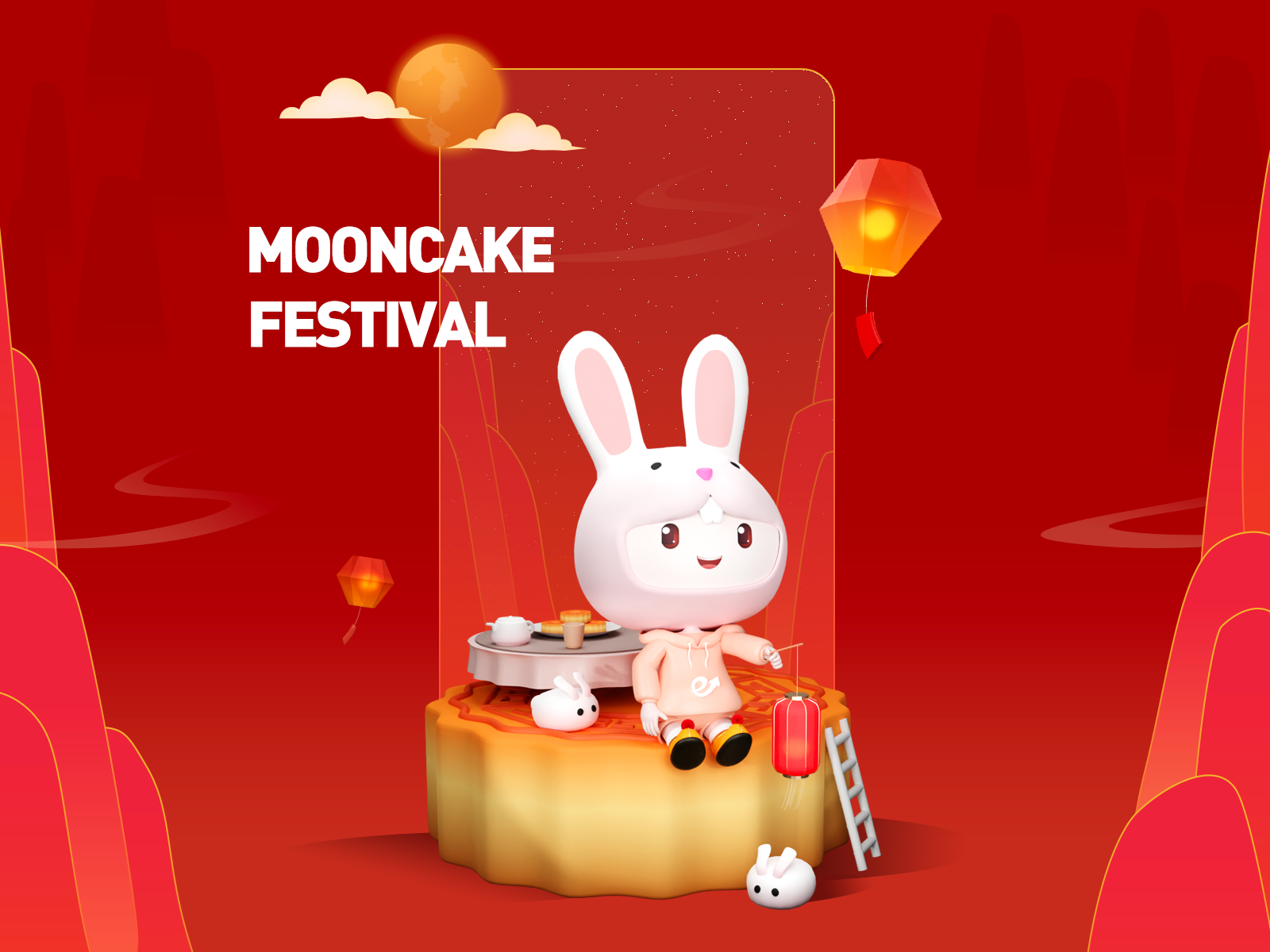 Happy Mooncake Festival by 5S🤞 on Dribbble