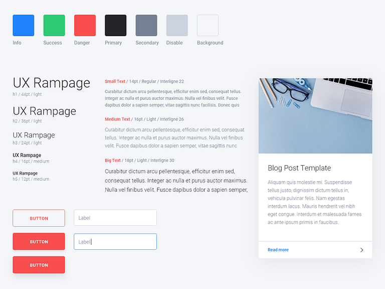 Simple UI-kit for Web by Sergei Tarasenko on Dribbble