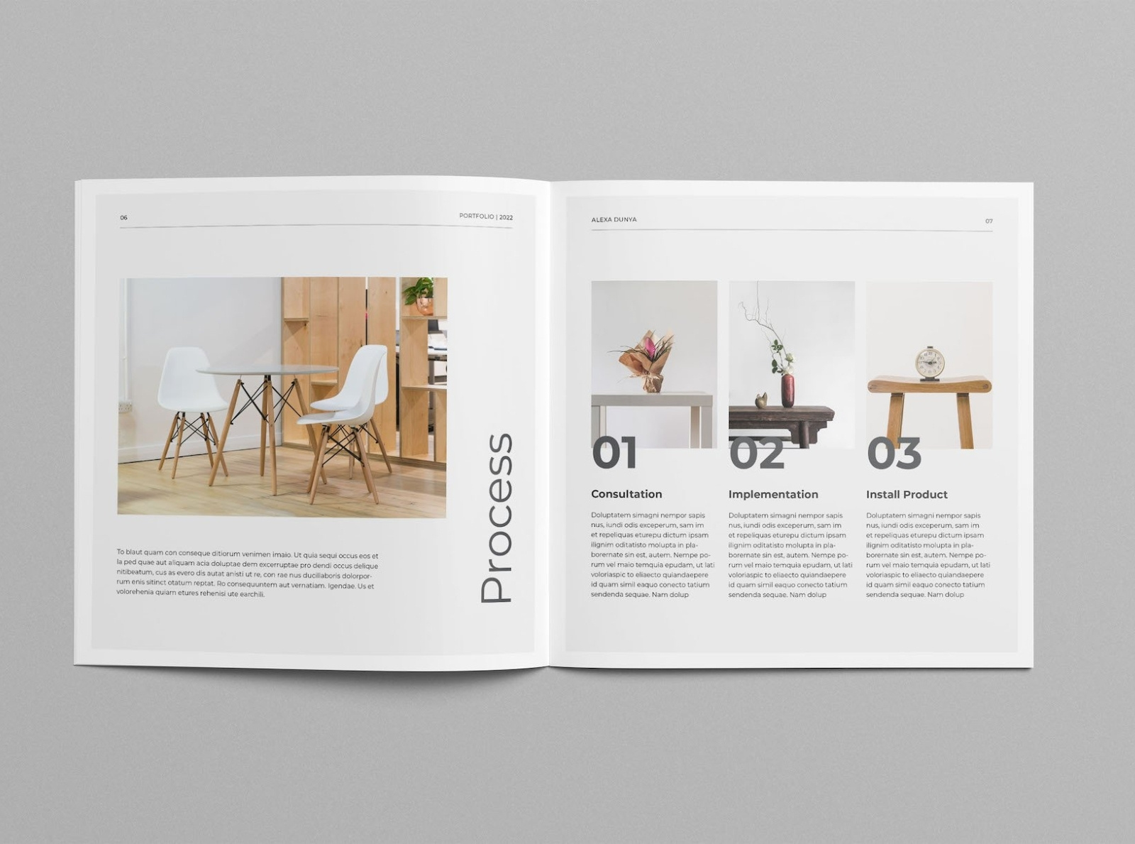 Square Interior InDesign Template #5 by PohonPisang on Dribbble