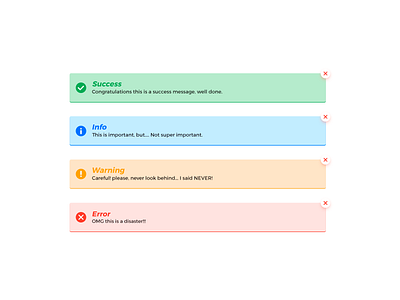 Alert Message rebound - version 2 by Miguel Marques on Dribbble