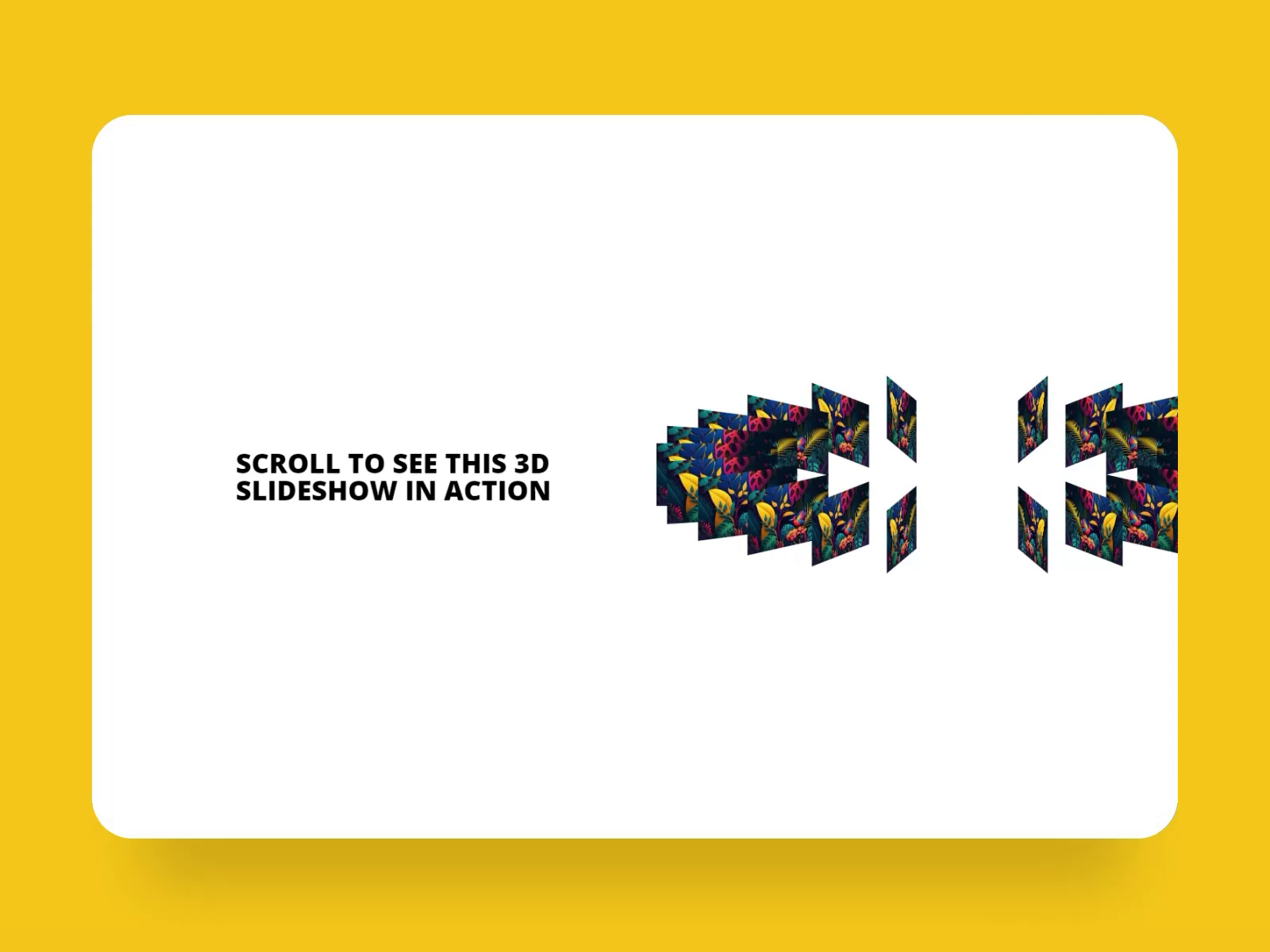 3D slideshow by Simona Pralea for Bookmark on Dribbble