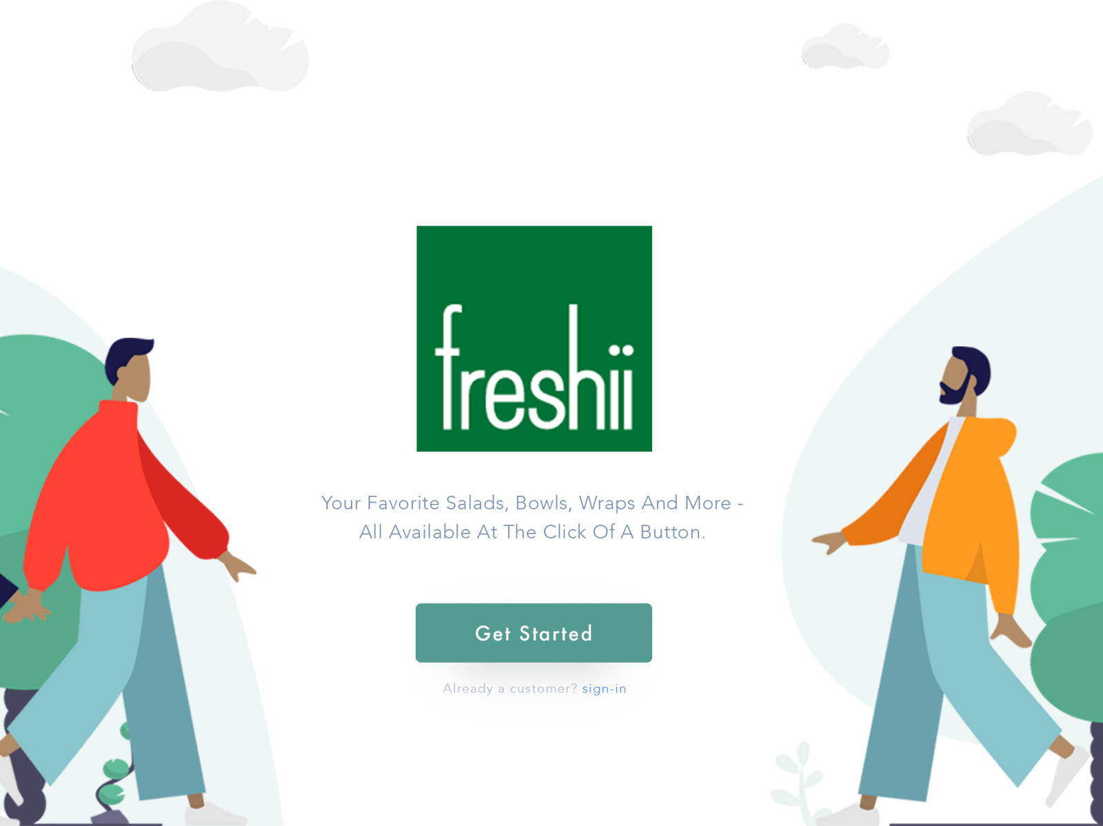 Freshii landing page by Patrick on Dribbble