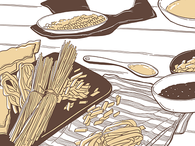 All about Pasta | Catalog by Thu Tran on Dribbble