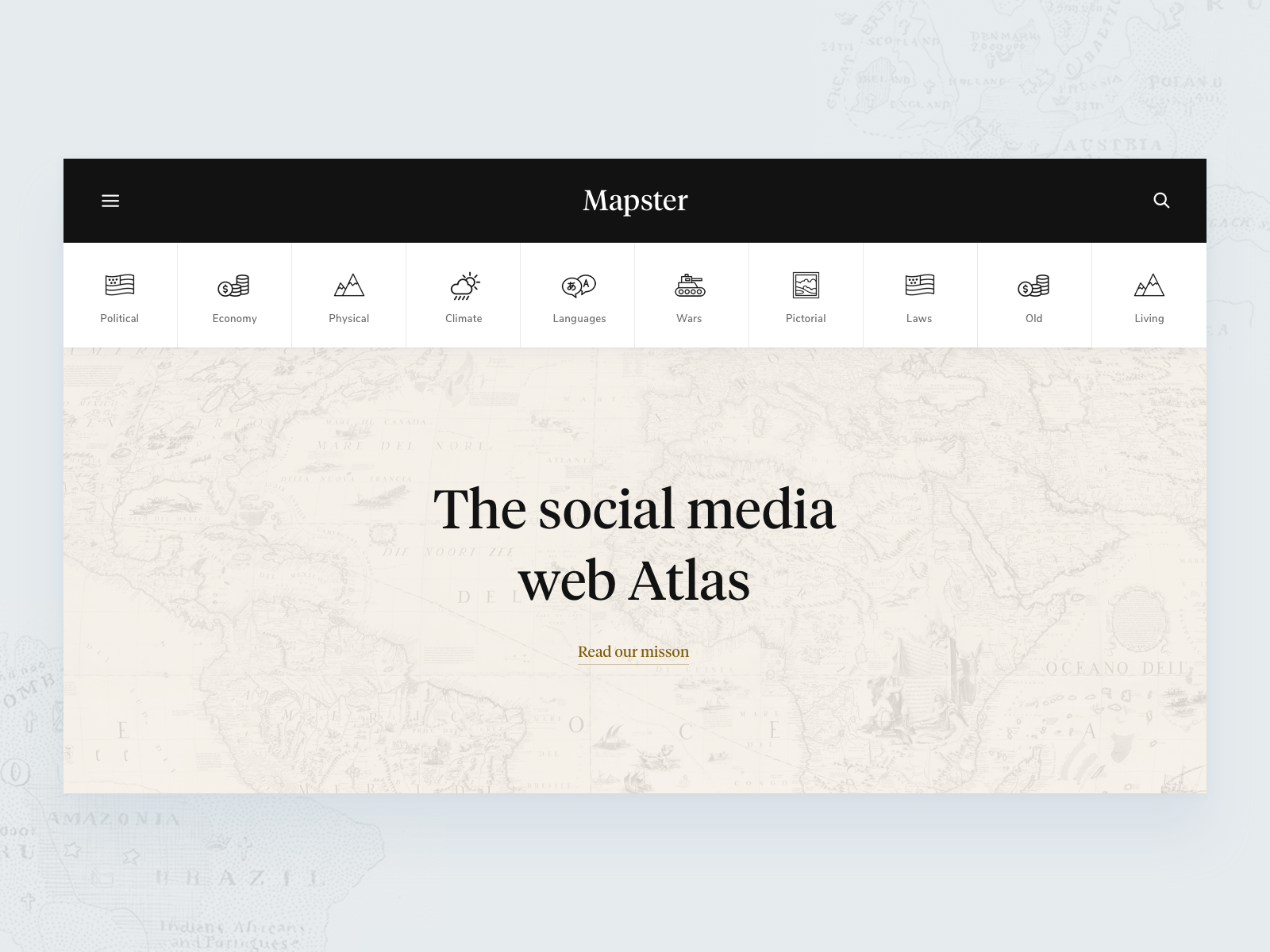 Mapster - Home by Emil Gleguła on Dribbble