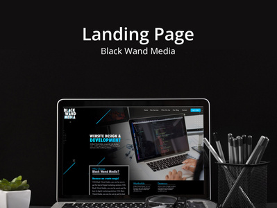 Modern Dark theme Website Design For Digital Media Company by Hector on ...