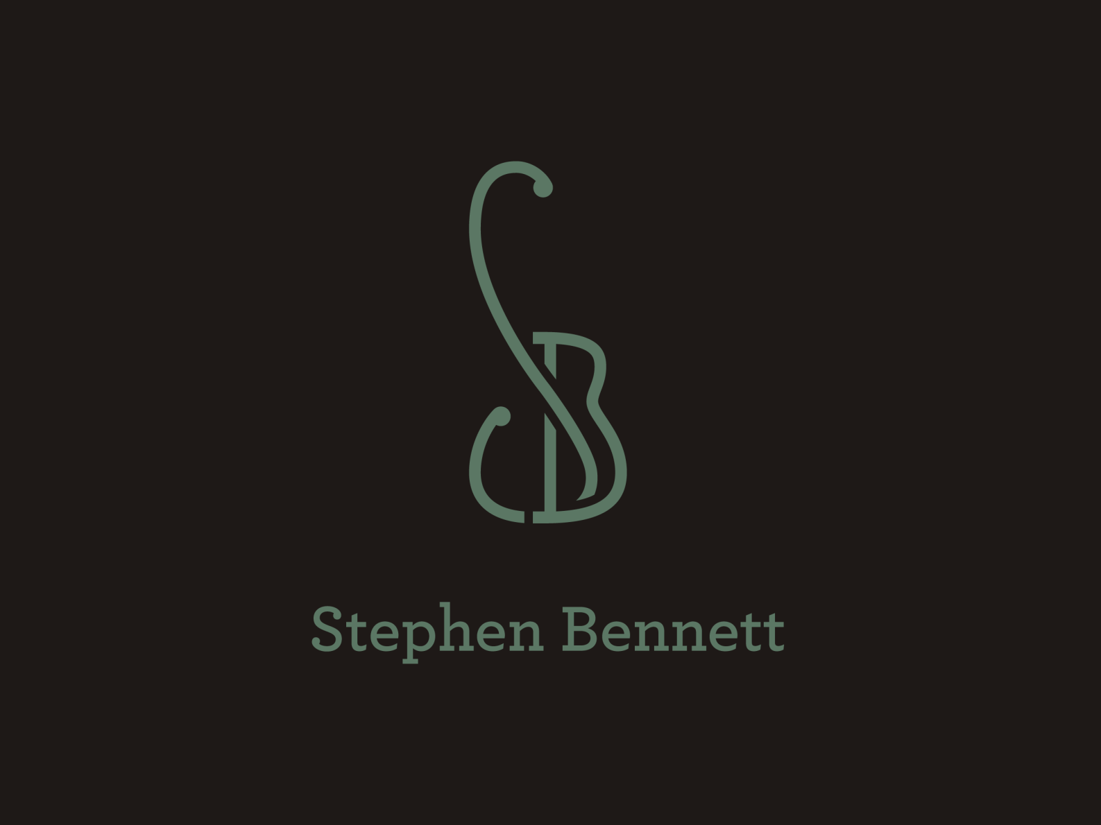 Stephen Bennett Logo by Alec Rios on Dribbble