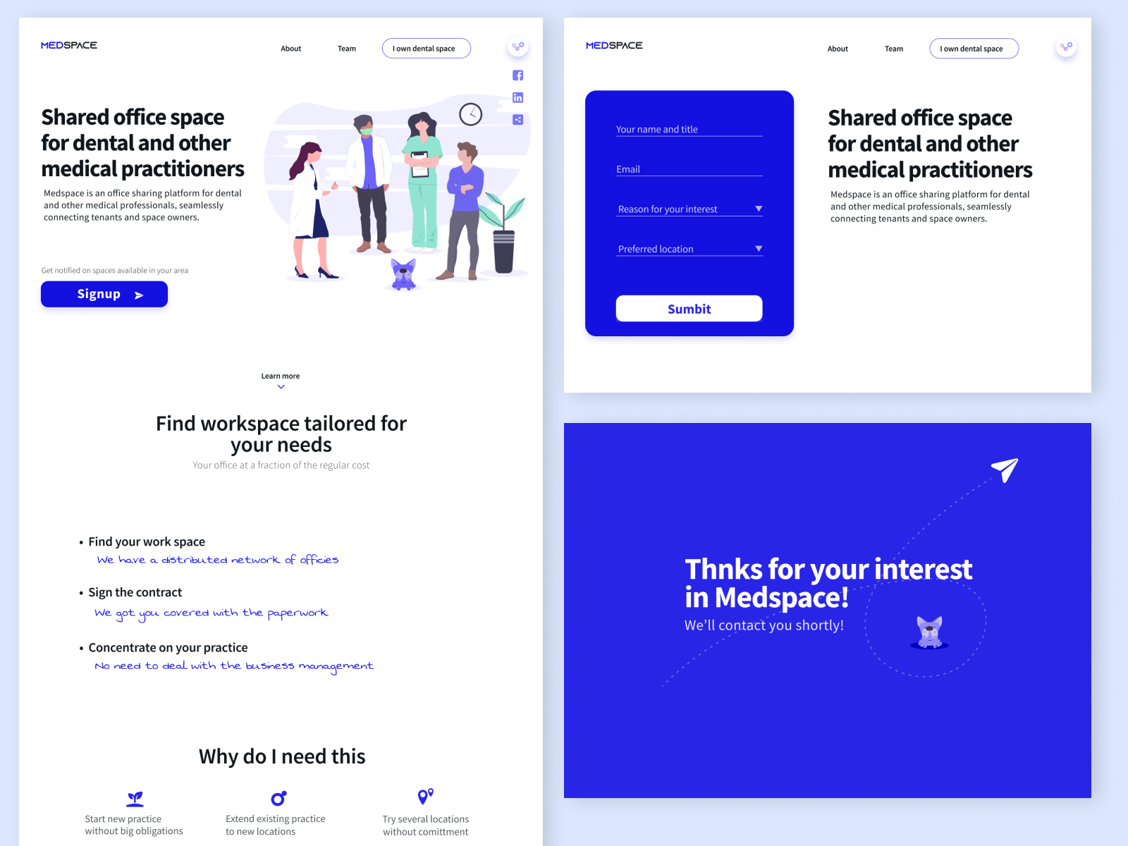 Medspace by Karina Kozinsky on Dribbble