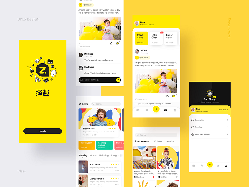 Yellow UI designs, themes, templates and downloadable graphic elements ...