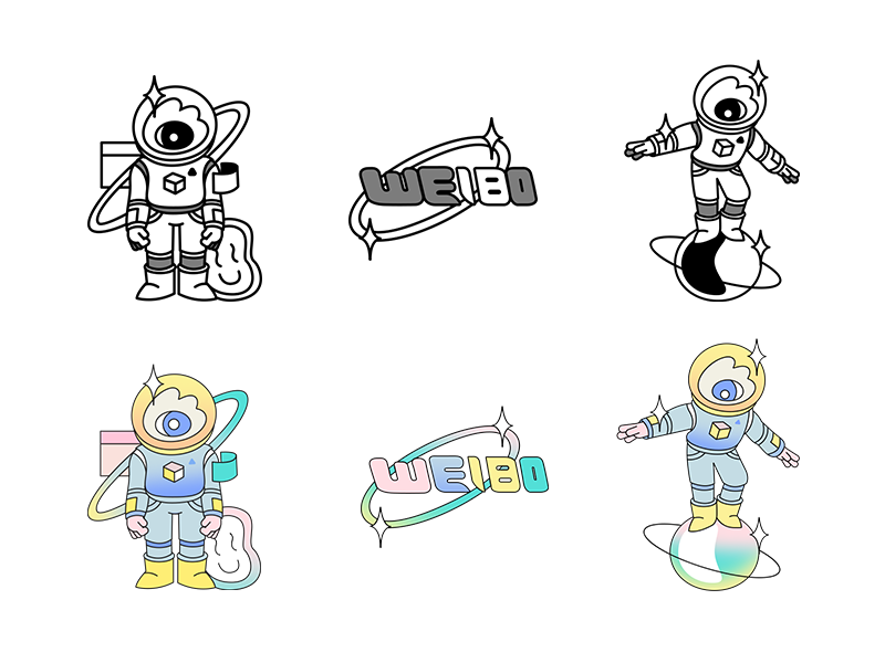 WEIBO STICKER by Lachie-lee on Dribbble