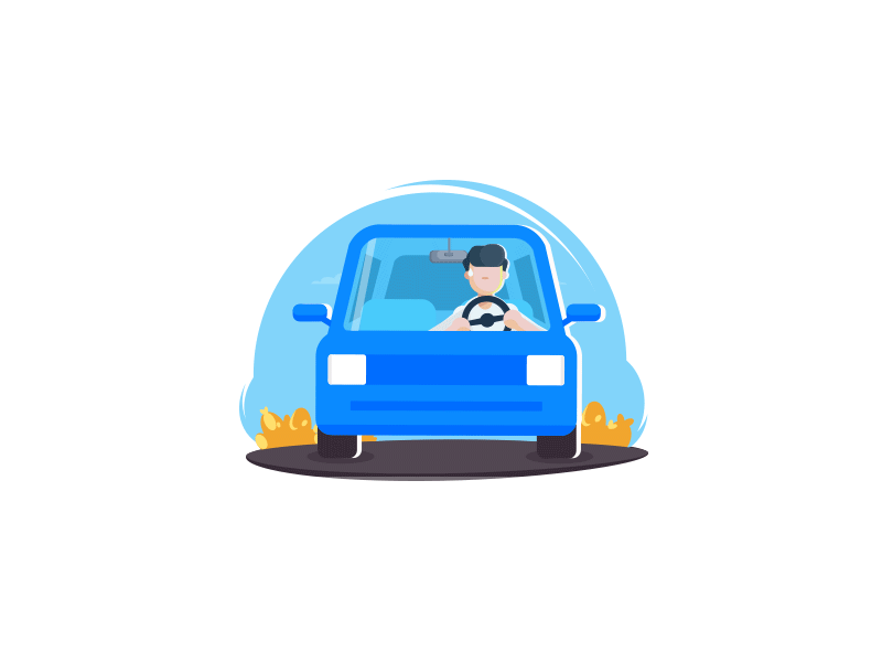The driver's on his way by T.T on Dribbble