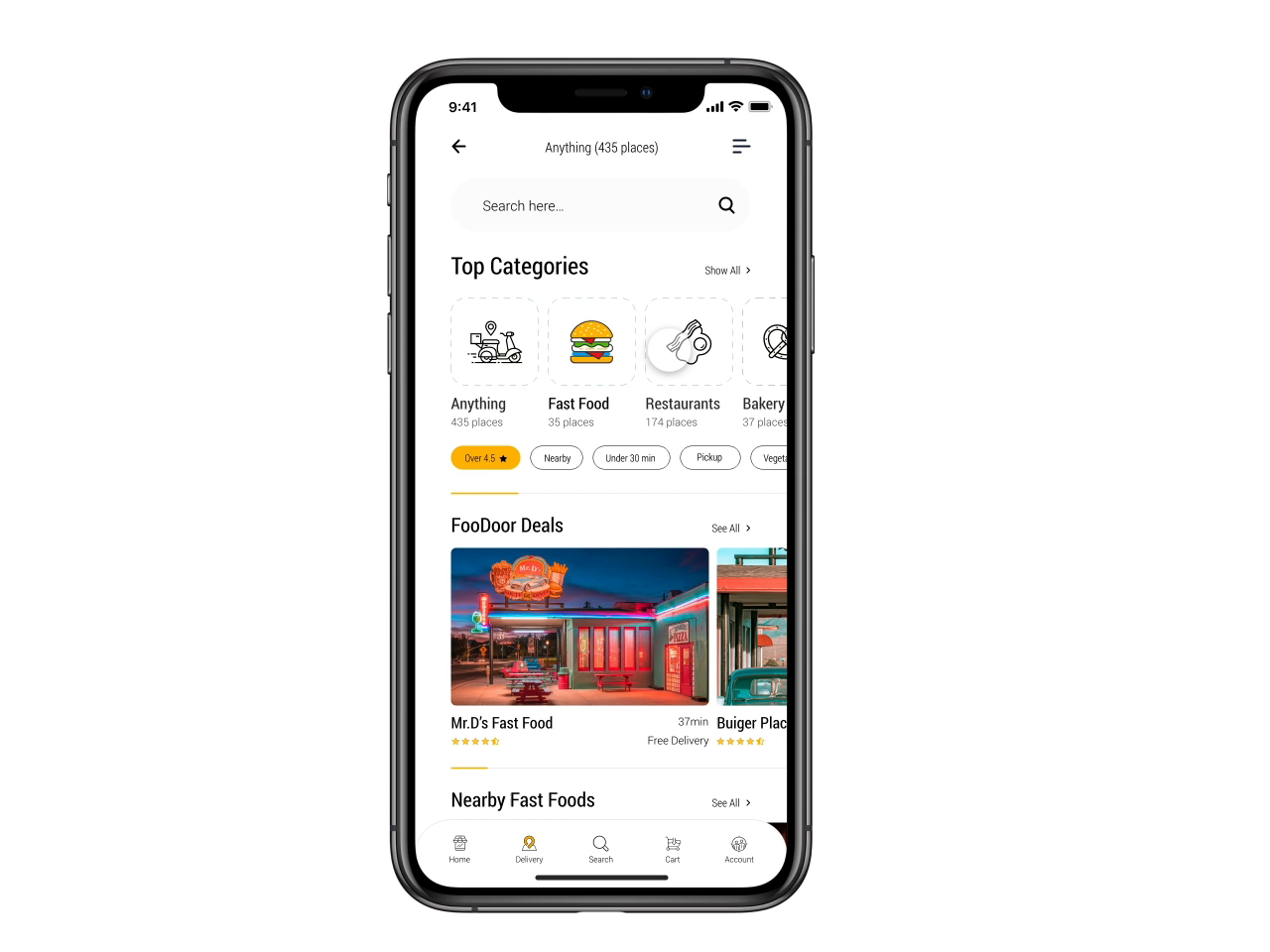 Dobule - Food Delivery / Food Discovery by MecoNata on Dribbble