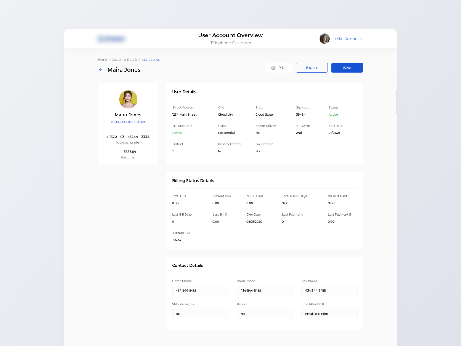 Customer Account Overview by Abhishek Kulkarni on Dribbble