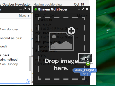 Drag and Drop Image Uploader for Google Chat by Marc Nash on Dribbble