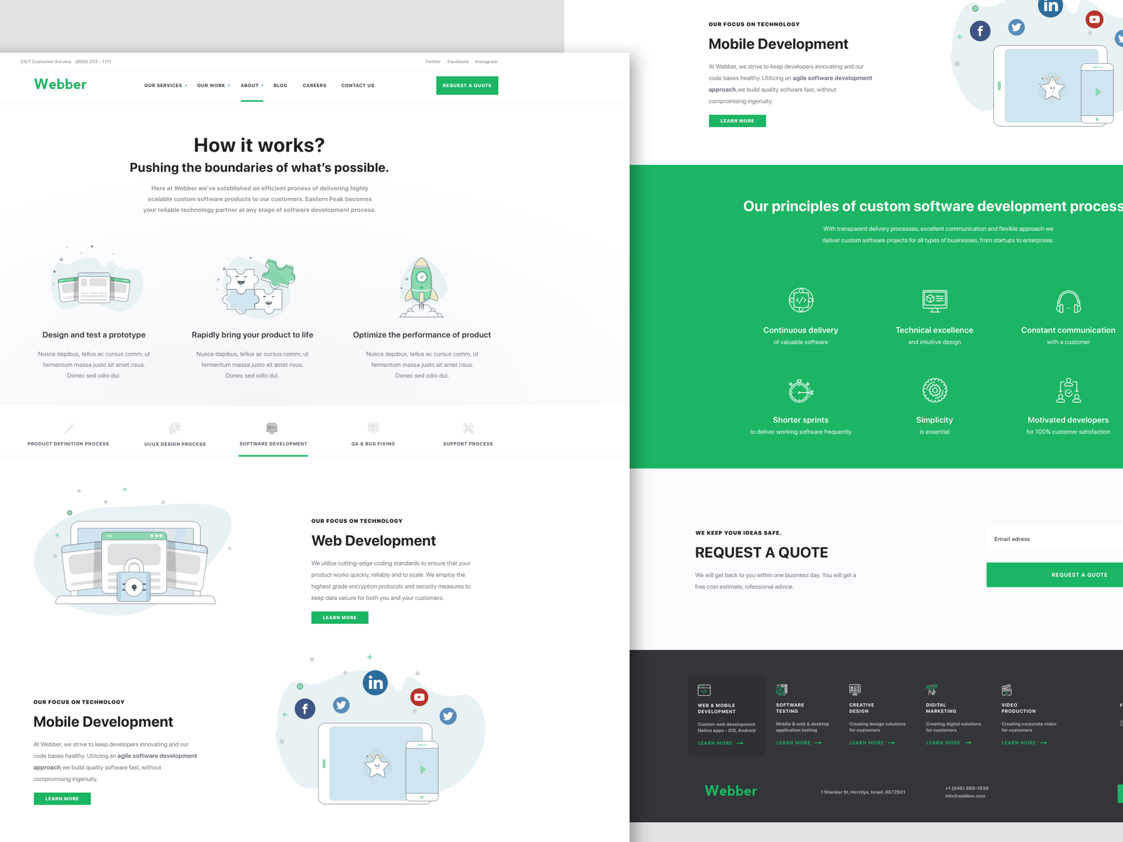 Daily UI #05 Landing page by Ihor Aspidov on Dribbble