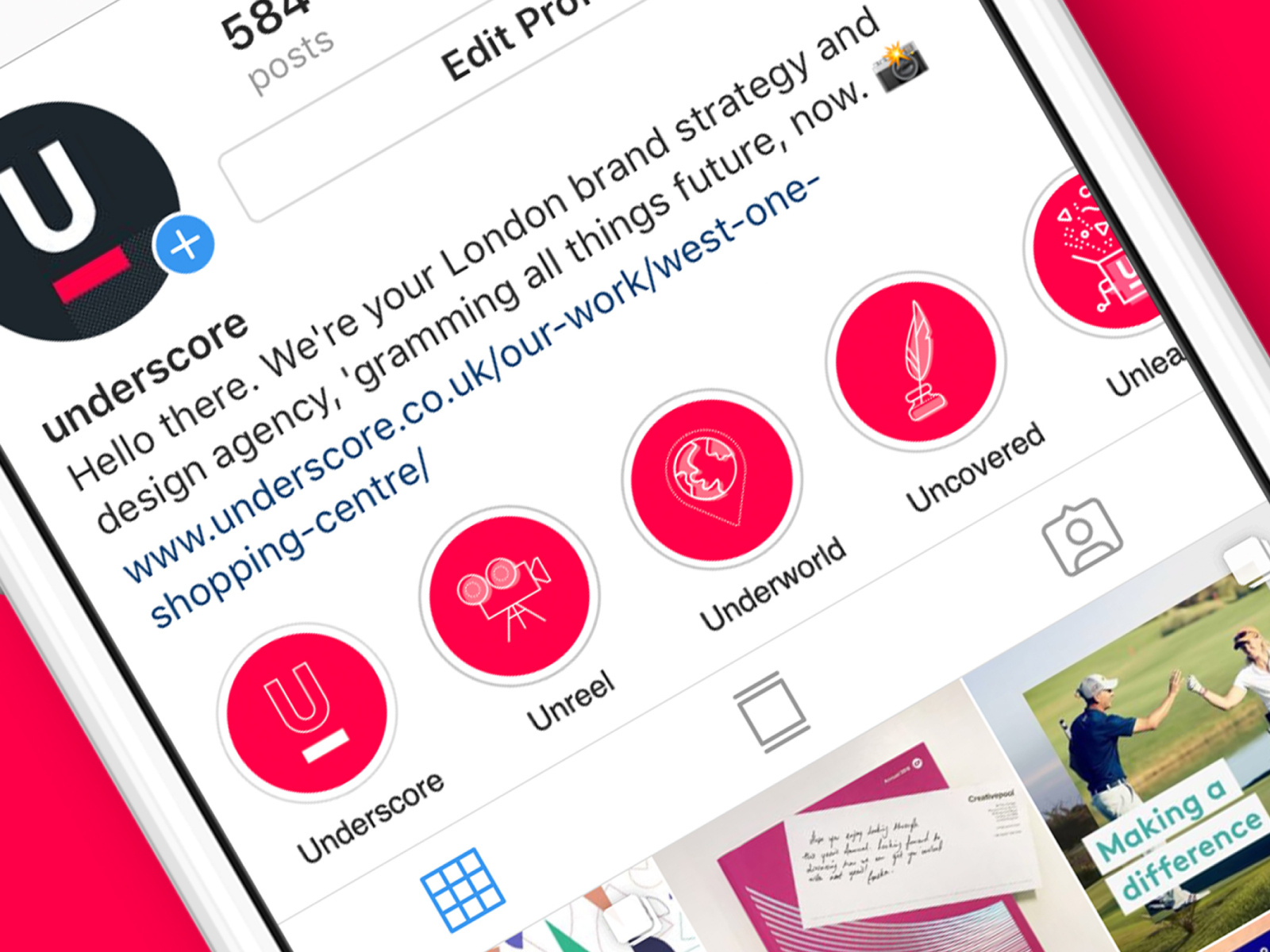 Underscore | Social Stories by Matt Causbrook on Dribbble