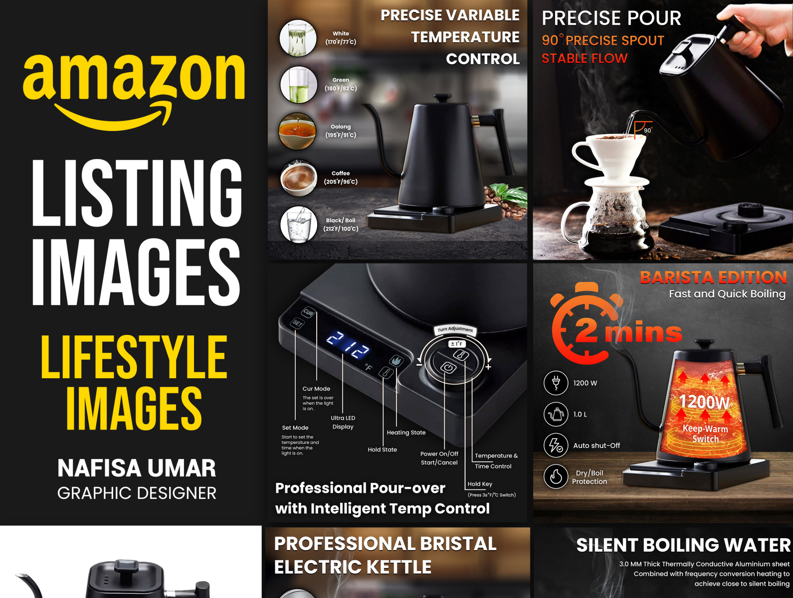 Amazon Infographic Listing || Lifestyle Images by Nafisa Umar on Dribbble