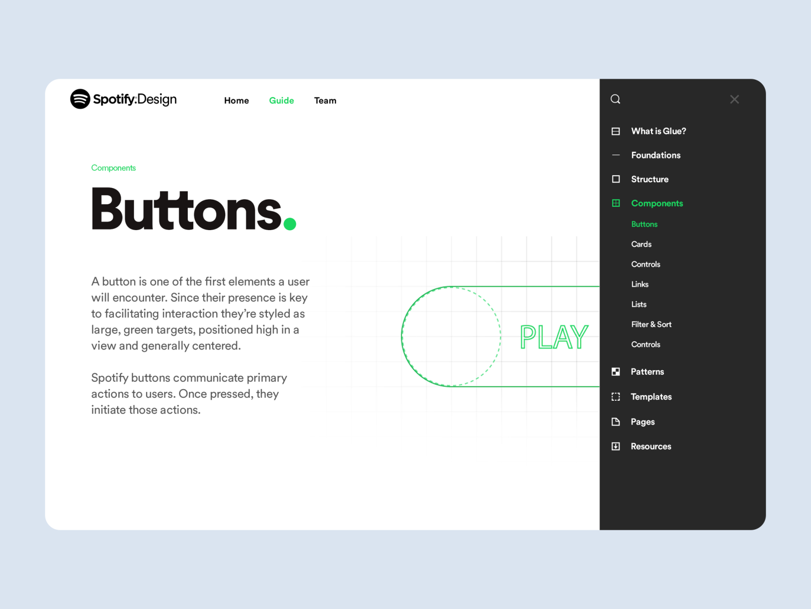 Spotify Design Team Website by Rainfall on Dribbble