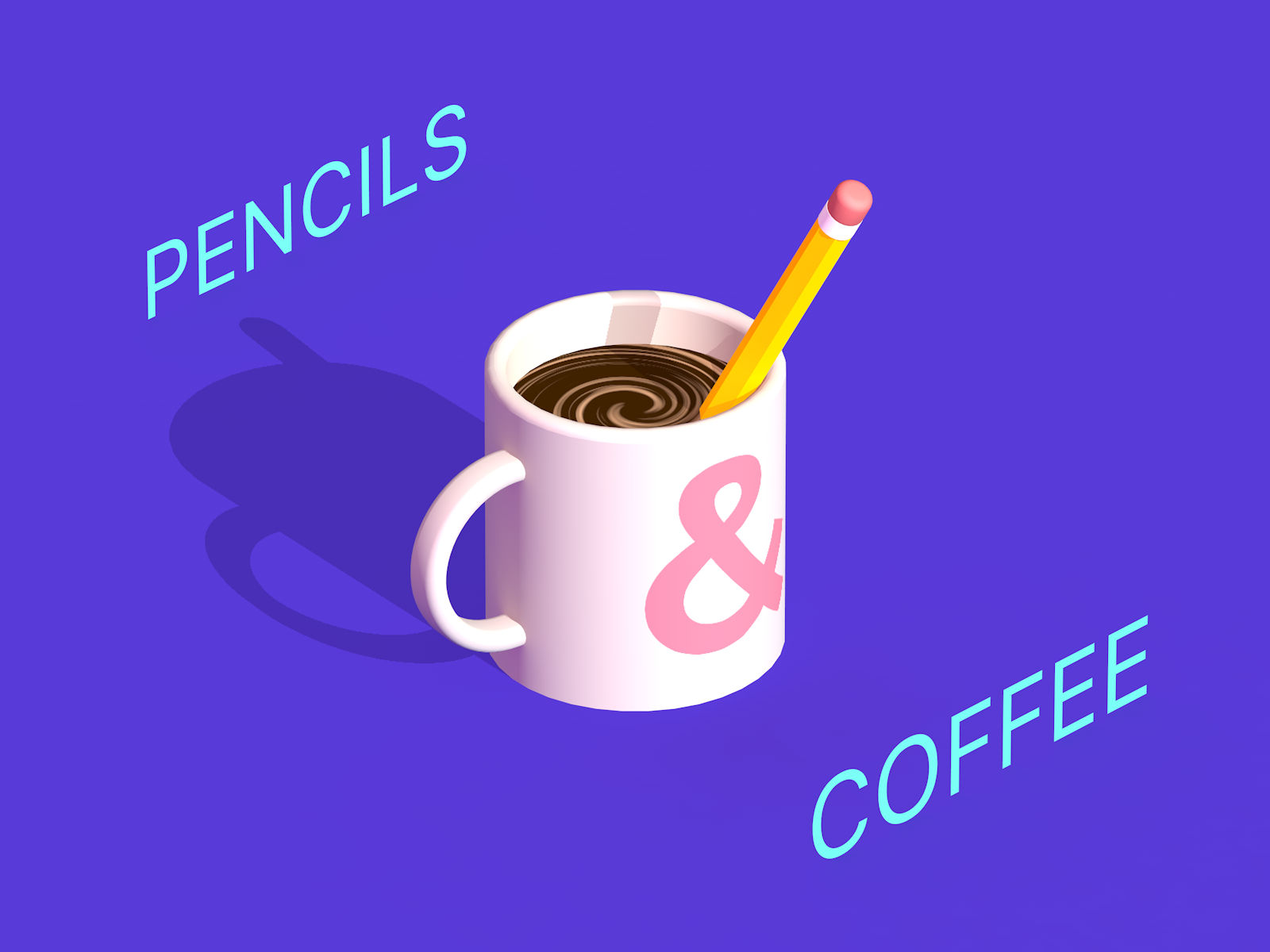 pencils & coffee by T Bernhoft on Dribbble