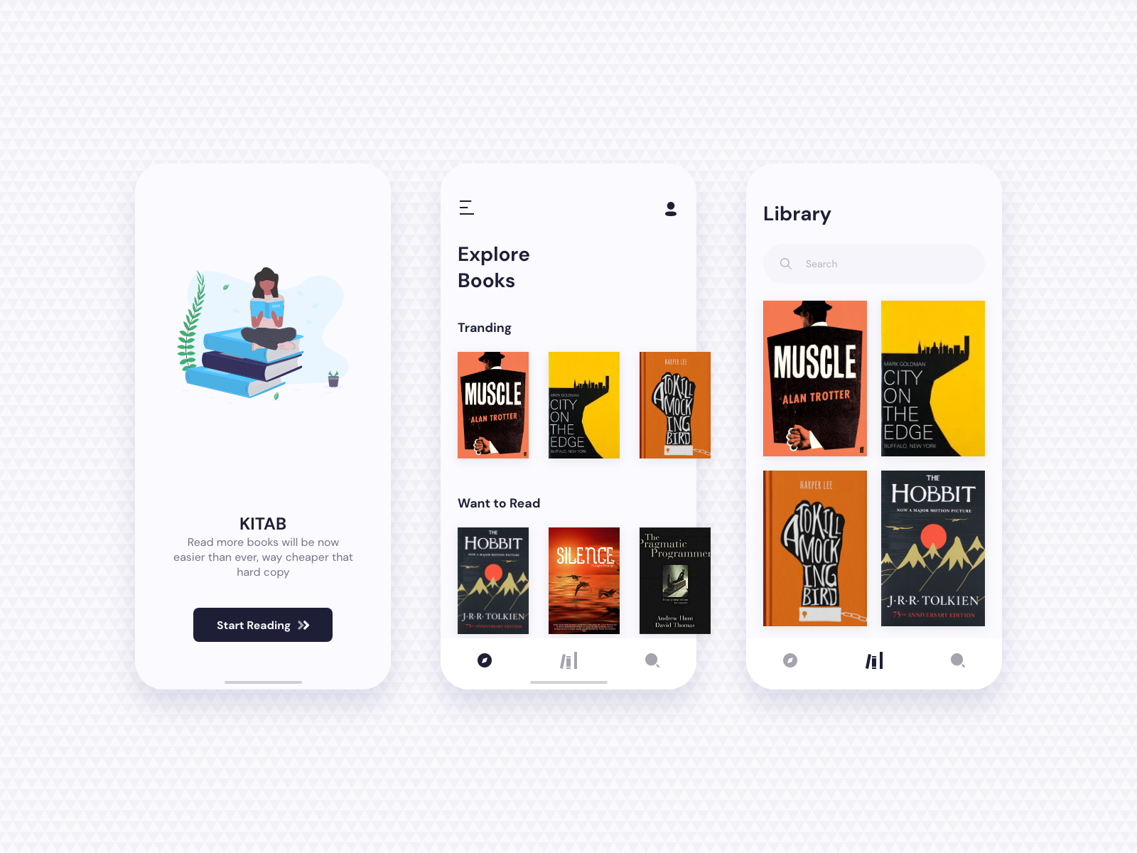 Kitab | Book App for passionate readers by Ngima Sherpa on Dribbble