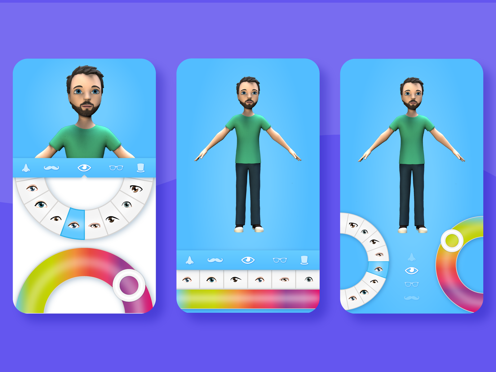 Avatar Creator UI by Danny Sapio on Dribbble