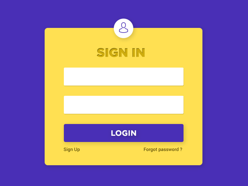 Freebies Login Screen by FreebiesMall on Dribbble