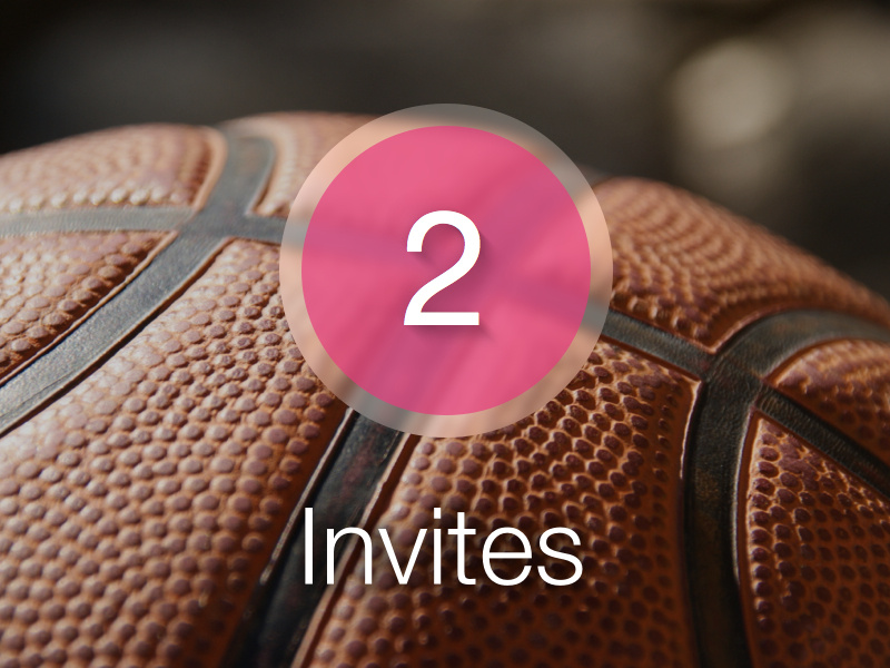 Two Invites by Yannick Lung on Dribbble